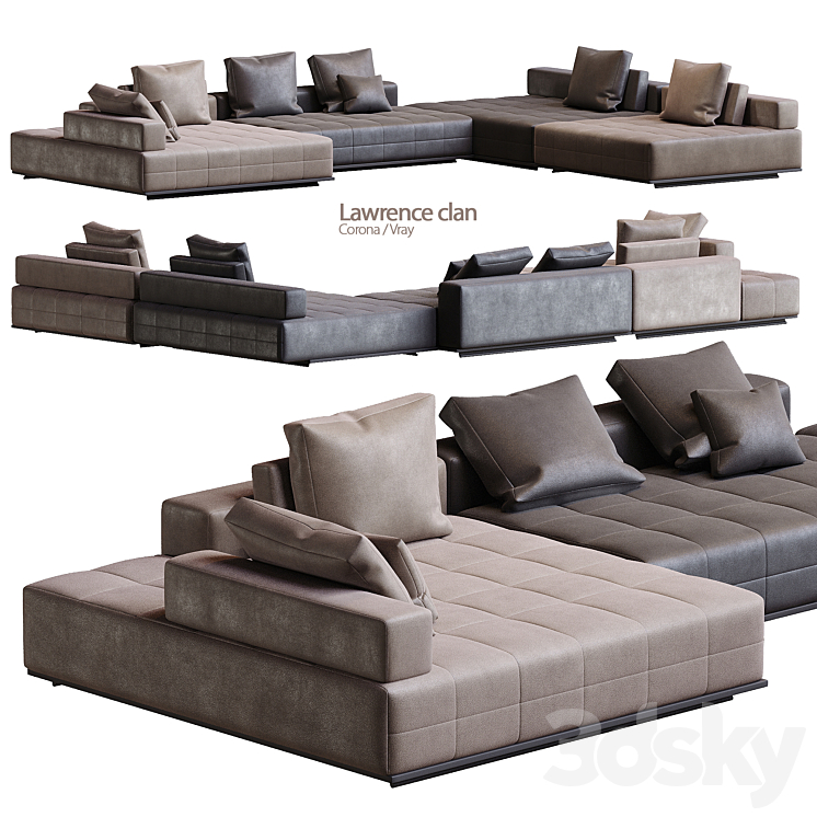 lawrence clan - Sofa - 3D model