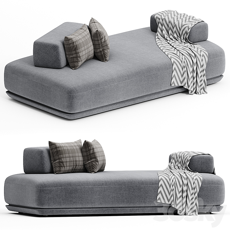Yoko by Castello Lagravinese Studio - Sofa - 3D model