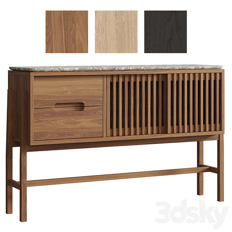 Tikamoon Isaure console table - Console - 3D model