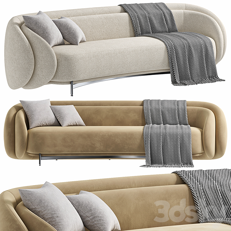 DOUBLE LAYERED BACK Sofa By Southhillhome - Sofa - 3D model