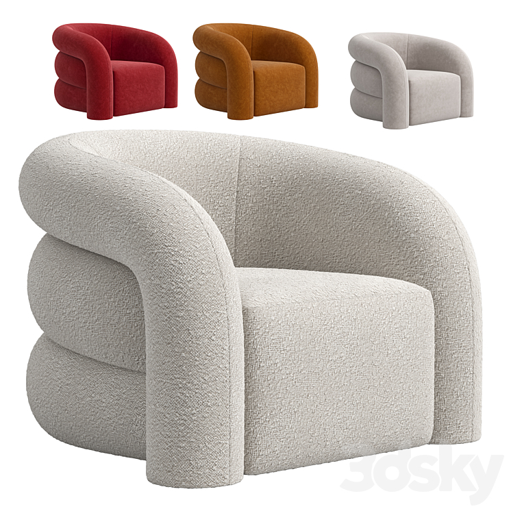 Chair Novelle - Arm chair - 3D model
