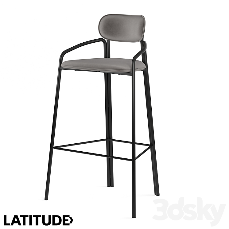 OM Ror Round Bar Stool - Chair - 3D model