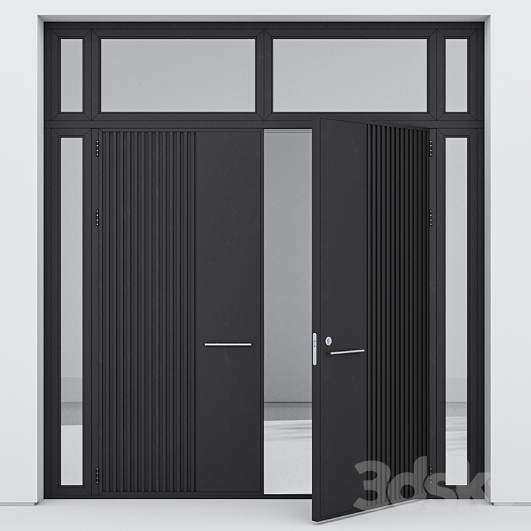 Aluminum door 58 - Doors - 3D model