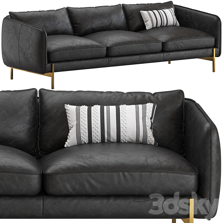 CB2 Hoxton Sofa - Sofa - 3D model