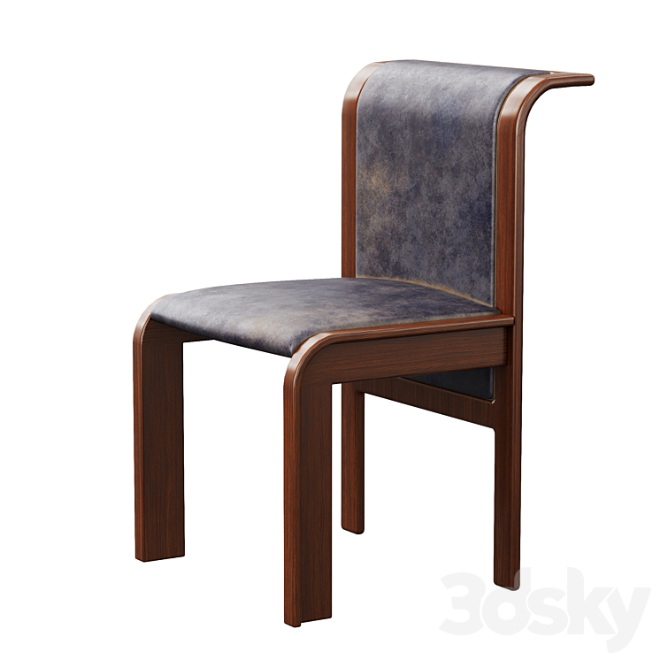 1st DIBS Restaurant Leather Vintage Chair - Chair - 3D model