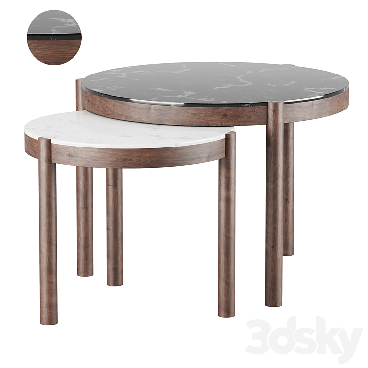 Coffee table Gustav by FLEXFORM - Table - 3D model
