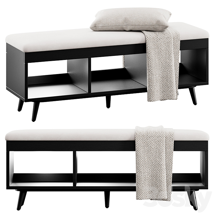 Hungate Storage Bench by Mercury Row - Other soft seating - 3D model