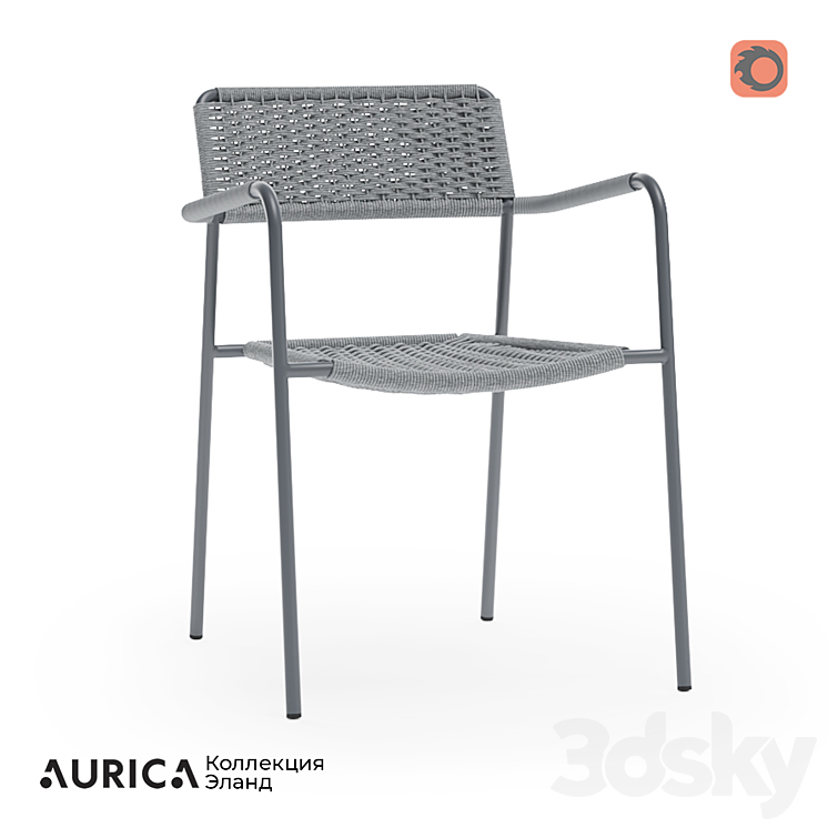 OM Dining chair Eland AURICA - Chair - 3D model
