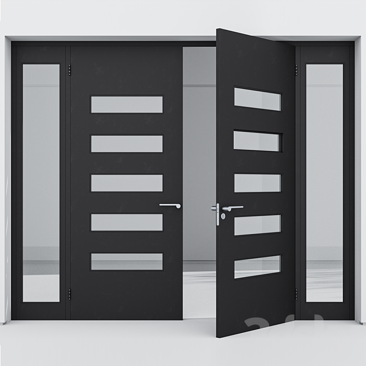 Aluminum door 99 - Doors - 3D model