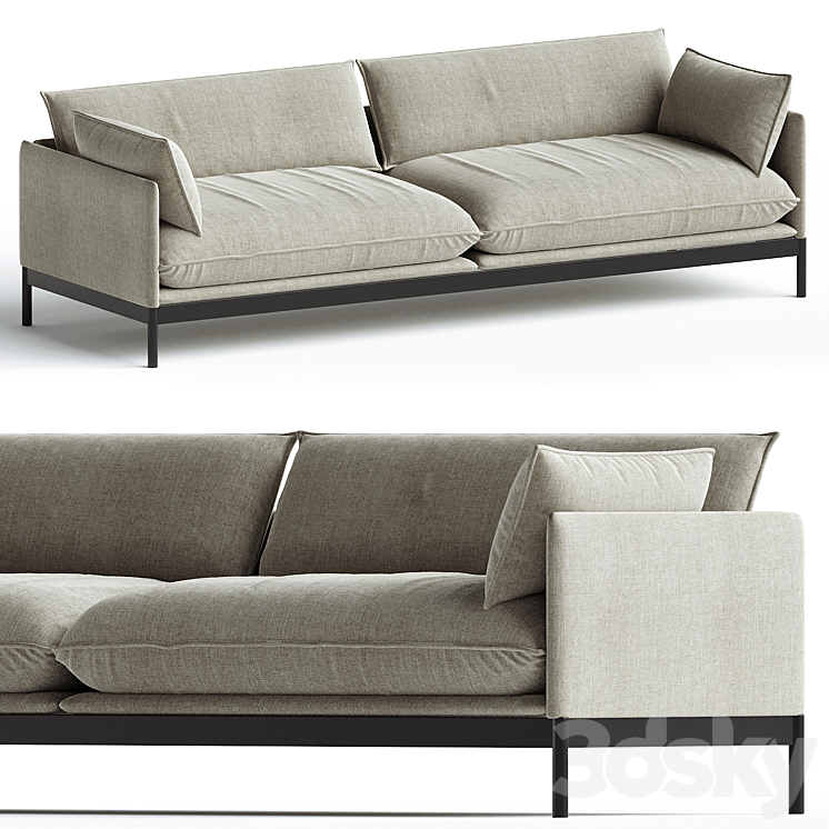 RESIDENT Carousel Low Back Sofa - Sofa - 3D model