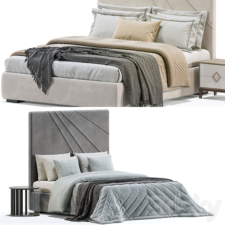 Bed BRAYA by cazarina - Bed - 3D model