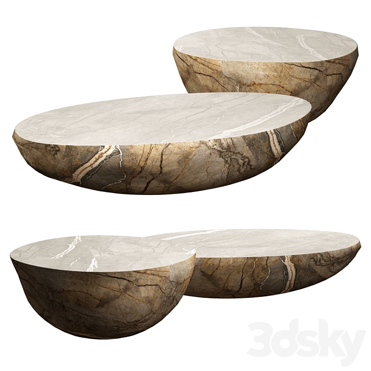 Stone coffee tables - Table - 3D model