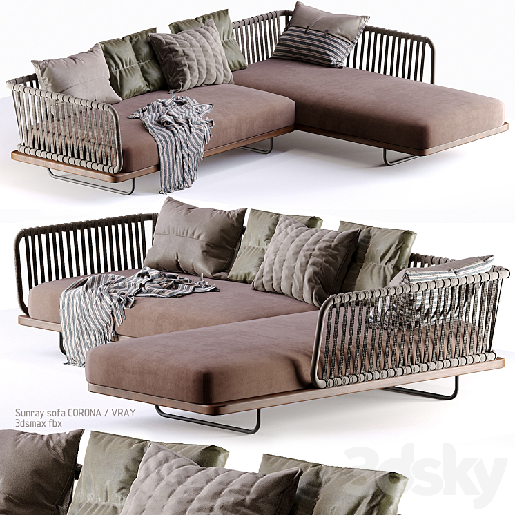 Sunray - Sofa - 3D model