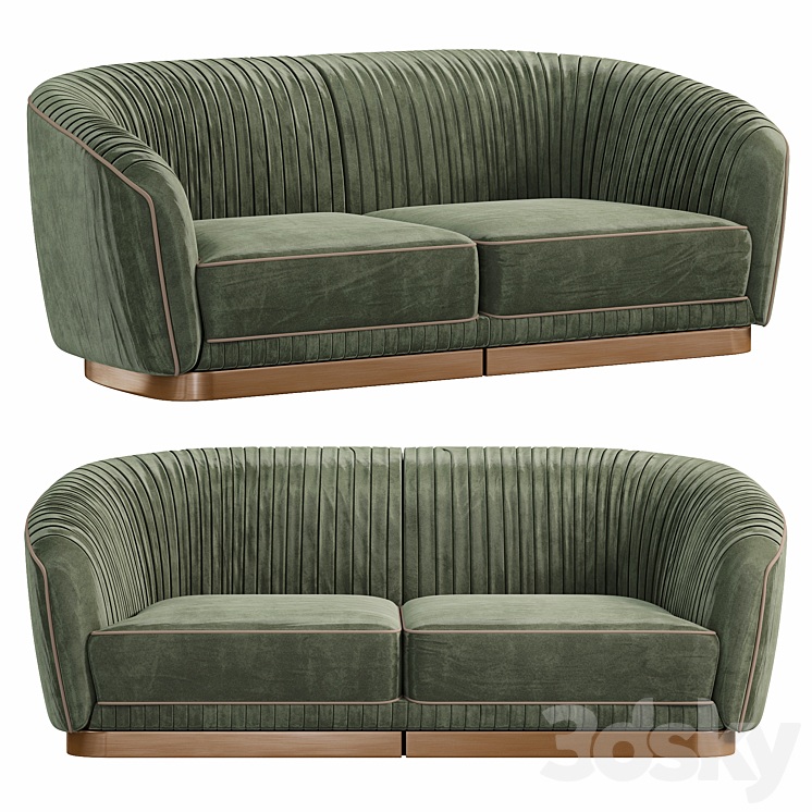 1750 SOFA Oro Patina Brillo by Tecninovainteriors - Sofa - 3D model