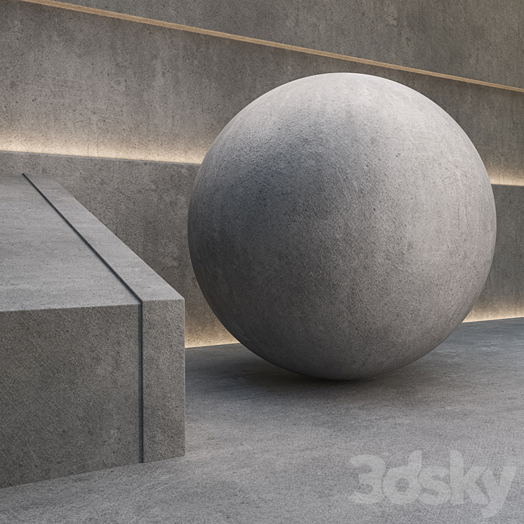 Concrete Material 06 - Stone - 3D model