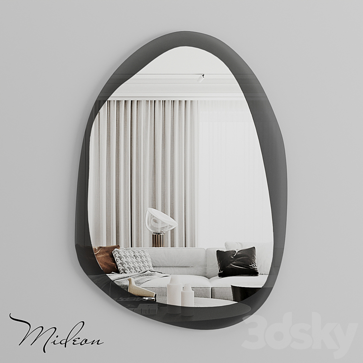 Design mirror Mideon Transparent "Darkside" OM - Mirror - 3D model