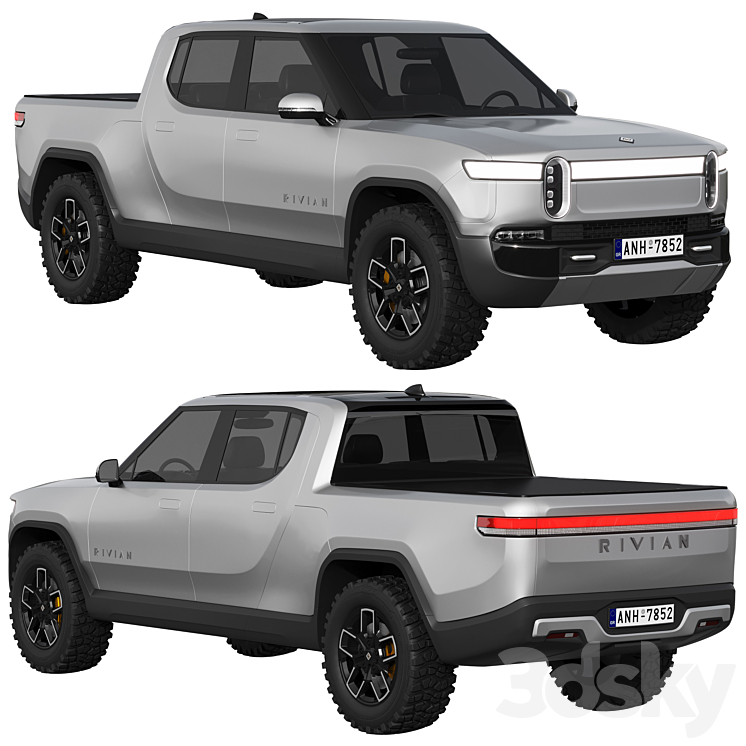 Rivian R1T - Transport - 3D model