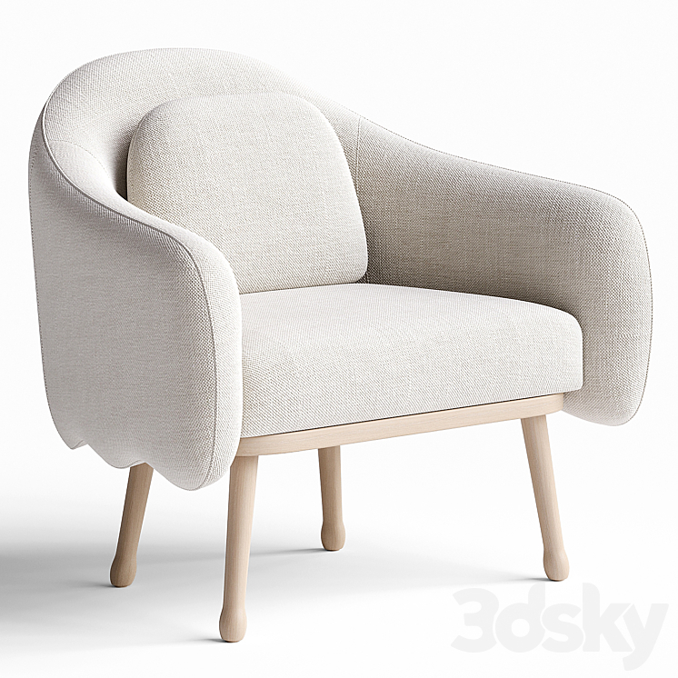 COROLLA 271 By Billiani - Arm chair - 3D model