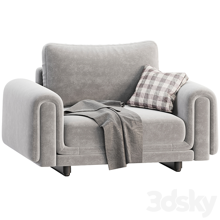 UNDERLINE LOVESEAT - Arm chair - 3D model