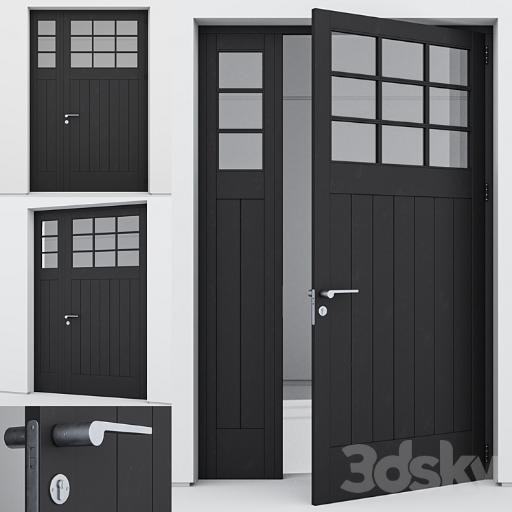 Aluminum door 161 - Doors - 3D model