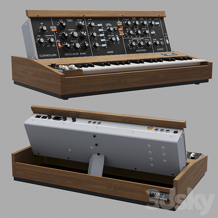 MiniMoog - Musical instrument - 3D model