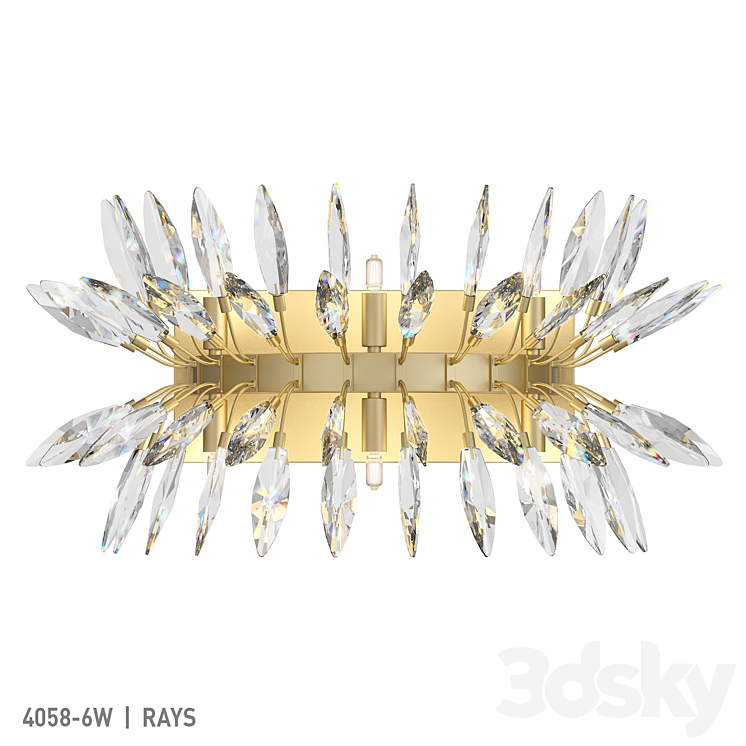 Favorite 4058-6W - Wall light - 3D model