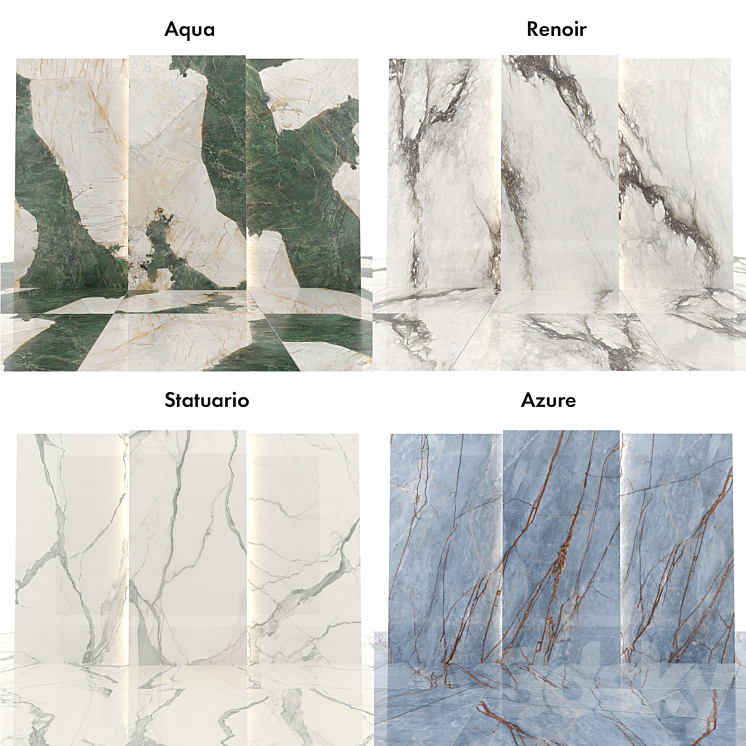 Marble collection 4 - Stone - 3D model
