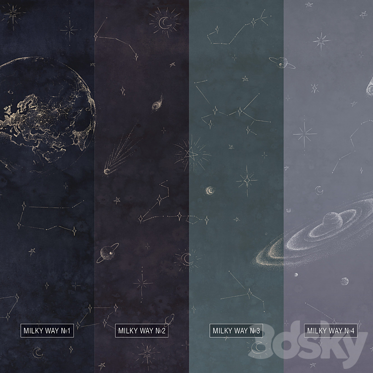 MILKY WAY - Wall covering - 3D model