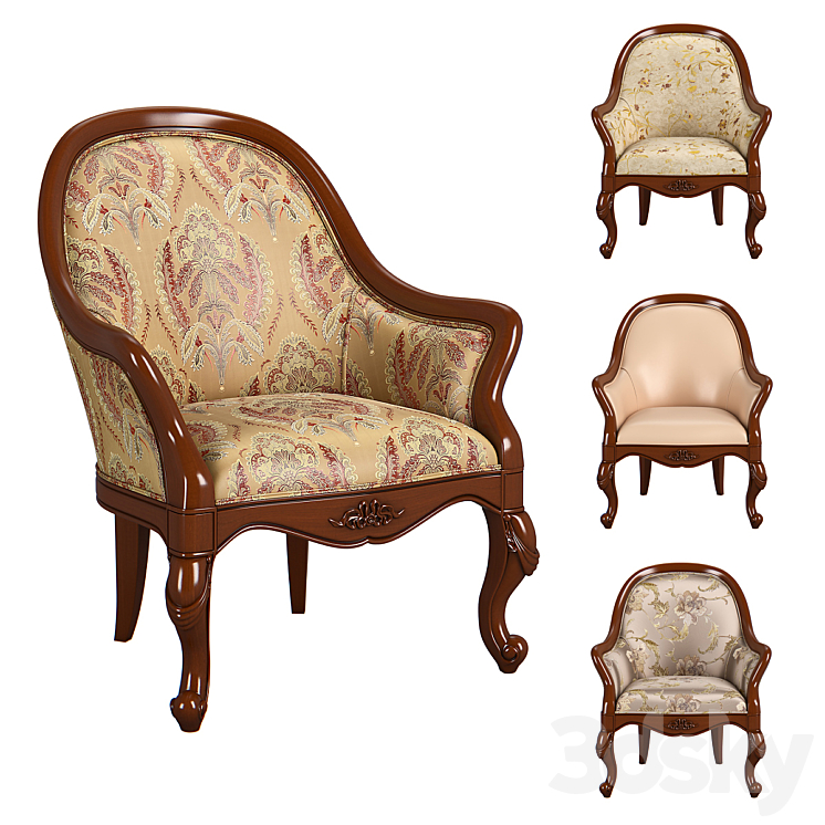 230_1_Carpenter_Arm_chair_790x770x953 - Arm chair - 3D model