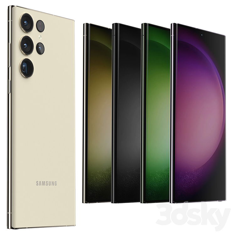 Samsung Galaxy S23 Ultra - Phones - 3D model