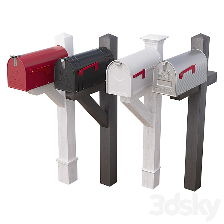 USMAIL box set - Miscellaneous - 3D model