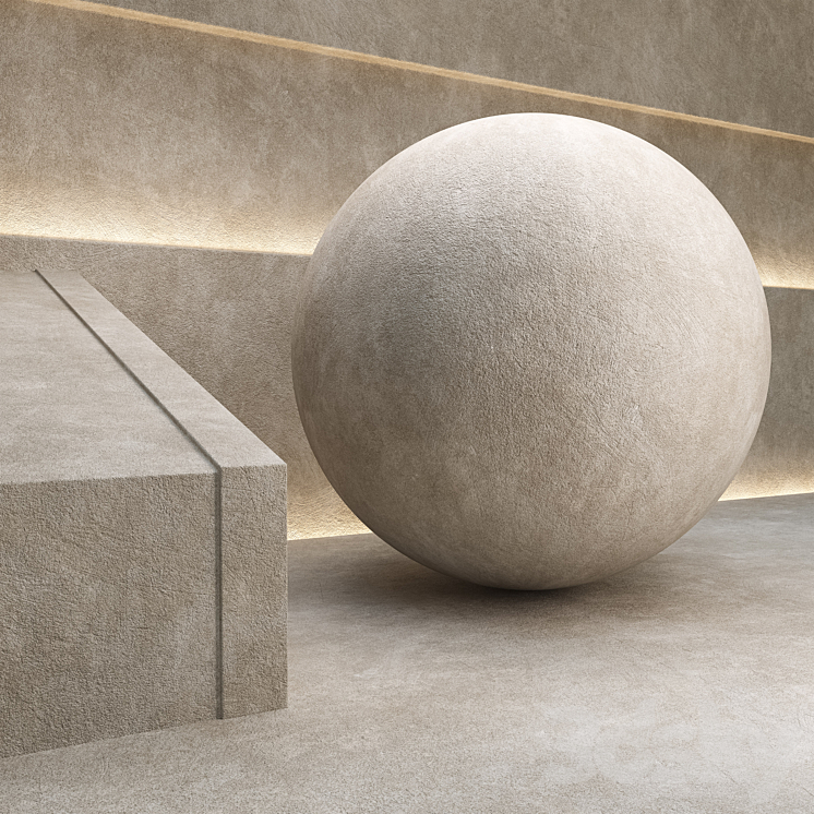 Plaster Material 28 - Stone - 3D model