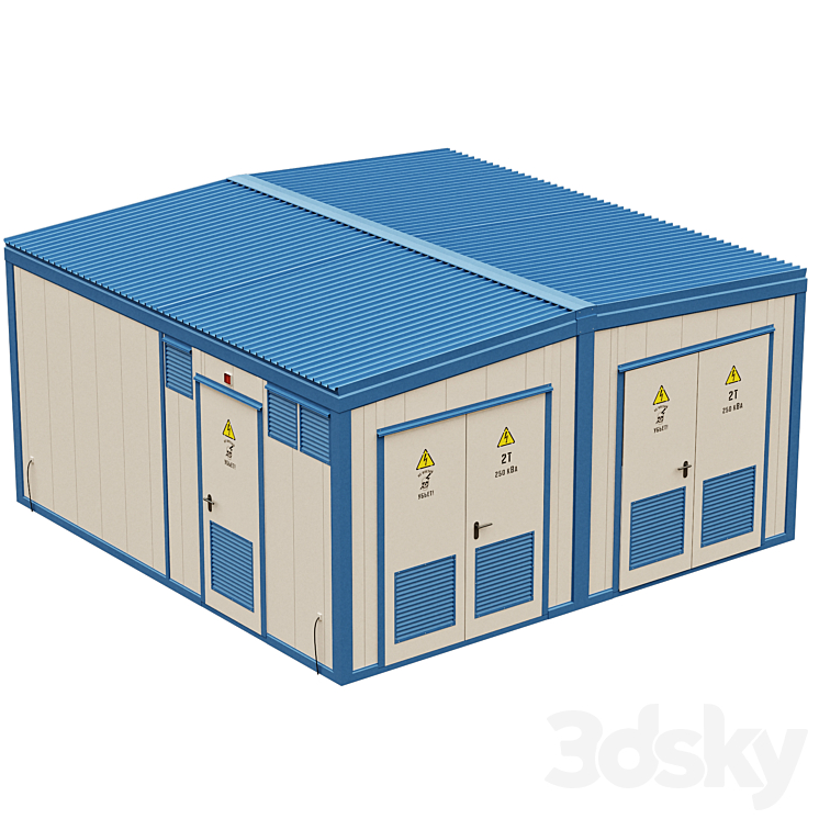 Transformer substation - Building - 3D model