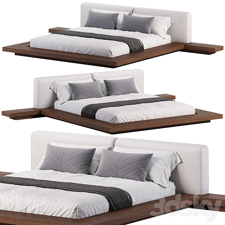 Worth king bed by MODLOFT - Bed - 3D model