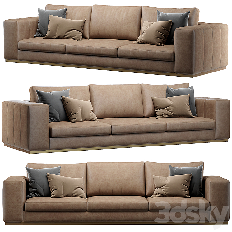 Laskasas CHARLIE 3 seater - Sofa - 3D model