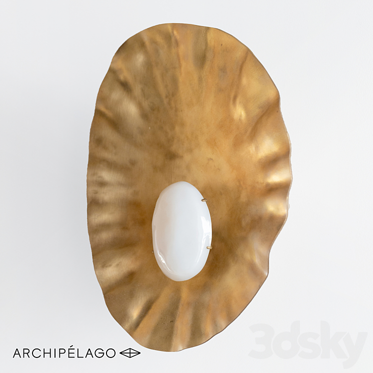 OM Lighting OYSTER Archipelago - Wall light - 3D model
