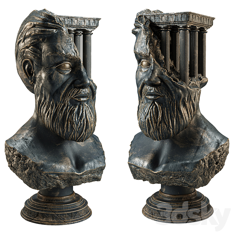 character statue - Sculpture - 3D model