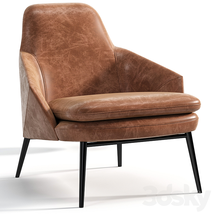 Hug Lounge Chair - Arm chair - 3D model