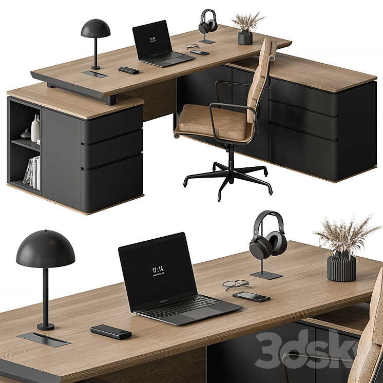 Manager Set - Office Furniture 443 - Office furniture - 3D model