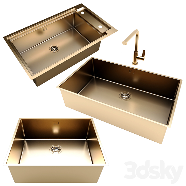 Foster kitchen sink 01 - Sink - 3D model