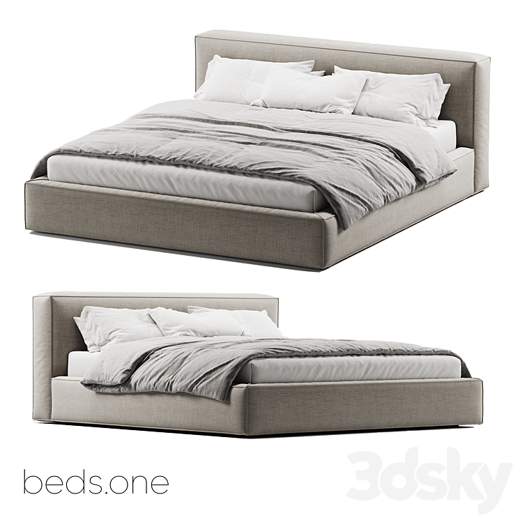 OM beds.one - Monti bed - Bed - 3D model