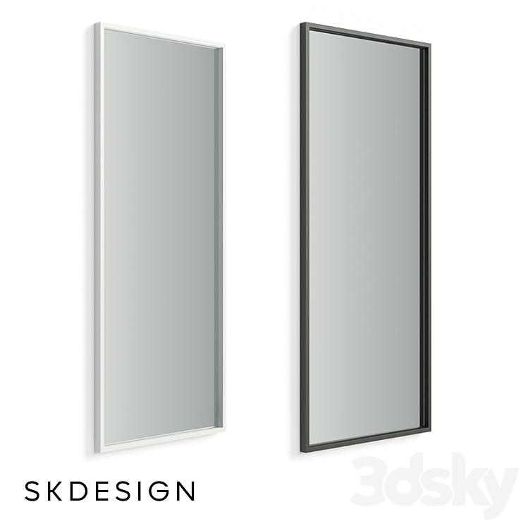 Rectangular Loft Mirror - Mirror - 3D model