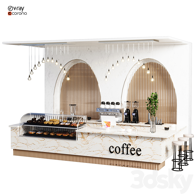 cafe 2 - Restaurant - 3D model