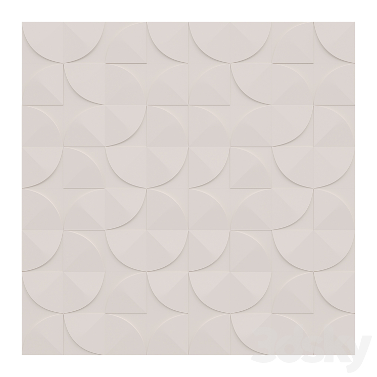 3D panels CURVE by NOËL & MARQUET - 3D panel - 3D model