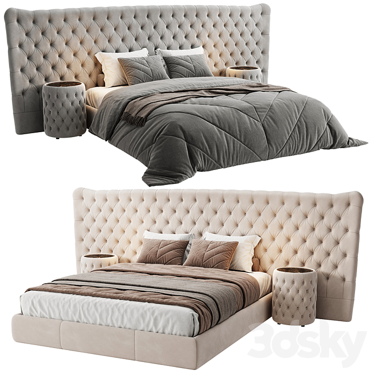 Vogue Maxi Bed by DV Home Collection - Bed - 3D model