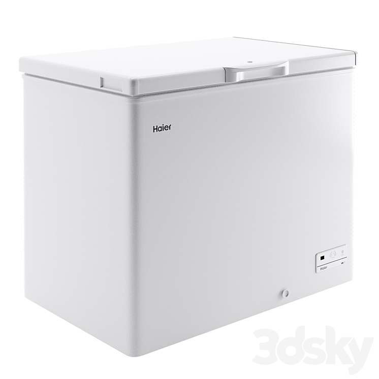 Chest freezer Haier HCE203R - Kitchen appliance - 3D model