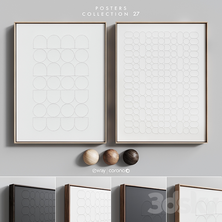 Posters Collection 27 - Frame - 3D model