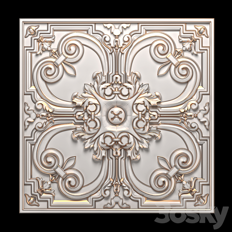 Panno new 78 - Decorative plaster - 3D model