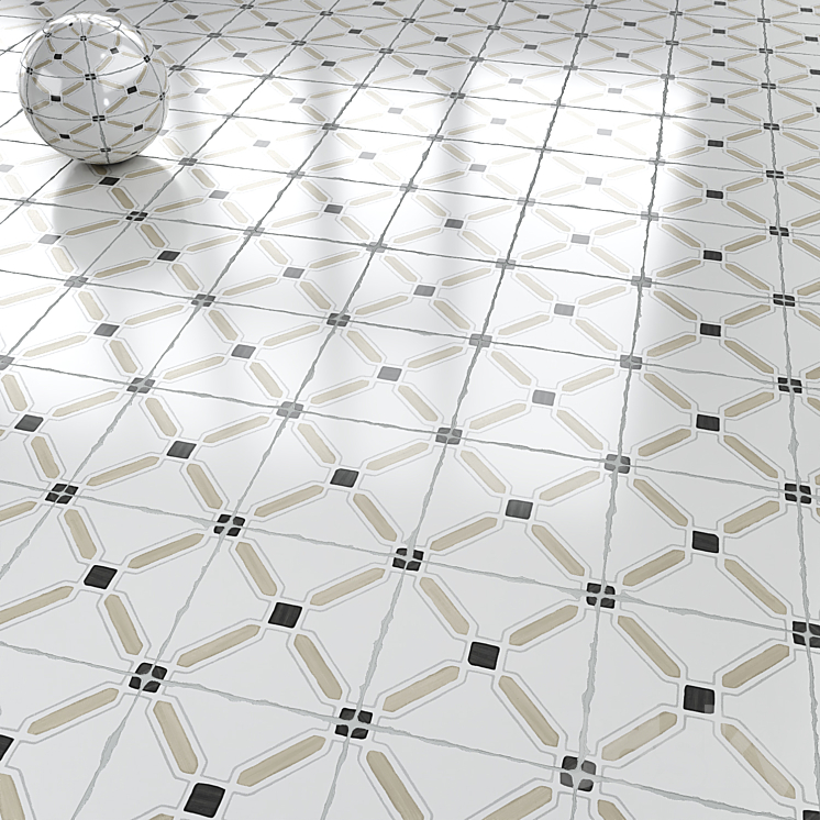 Peronda Tanger Sand Cross - Tile - 3D model