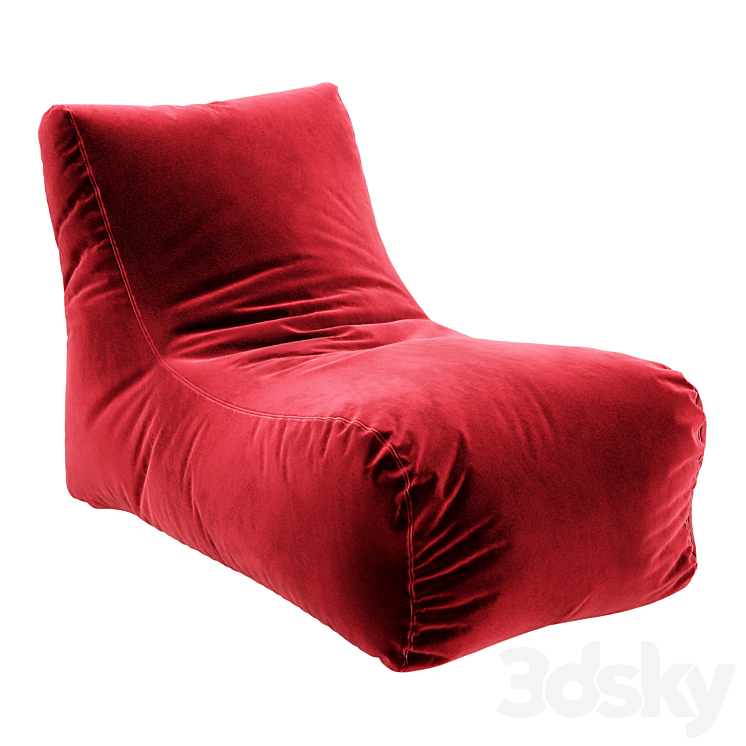 Bean bag Lounge Barcelona Bordo - Other soft seating - 3D model